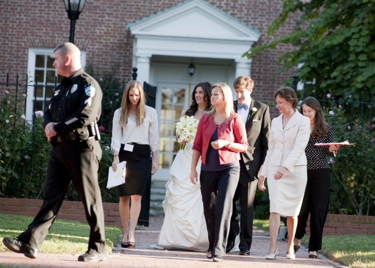 Cate Edwards' wedding