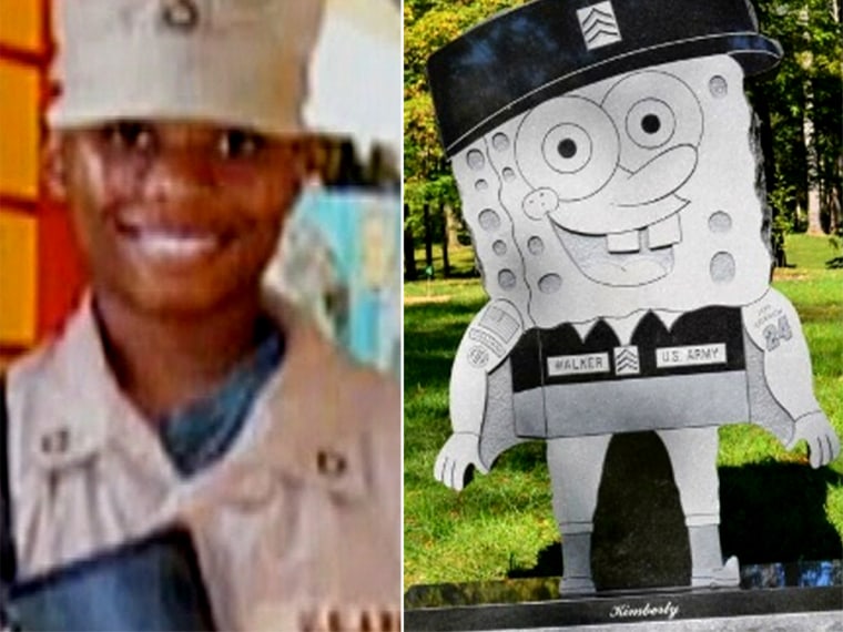 Parents of slain vet in dispute over SpongeBob Squarepants gravestone