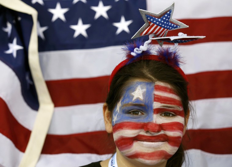 Fans show their spirit at the Olympics