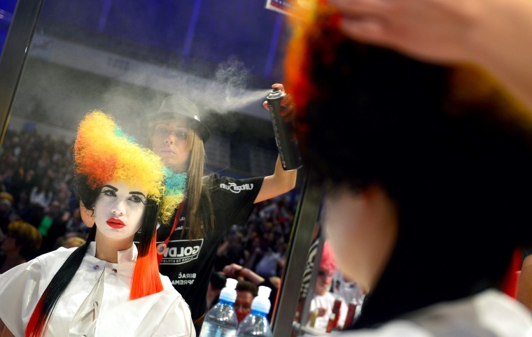 Fantastic hair fashions at the 2014 OMC Hairworld World Cup