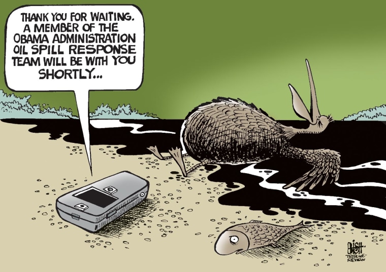 Cartoons: Cleaning up the Gulf