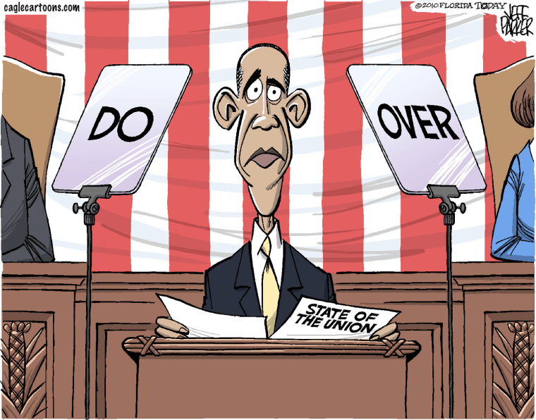 Year in Obama cartoons