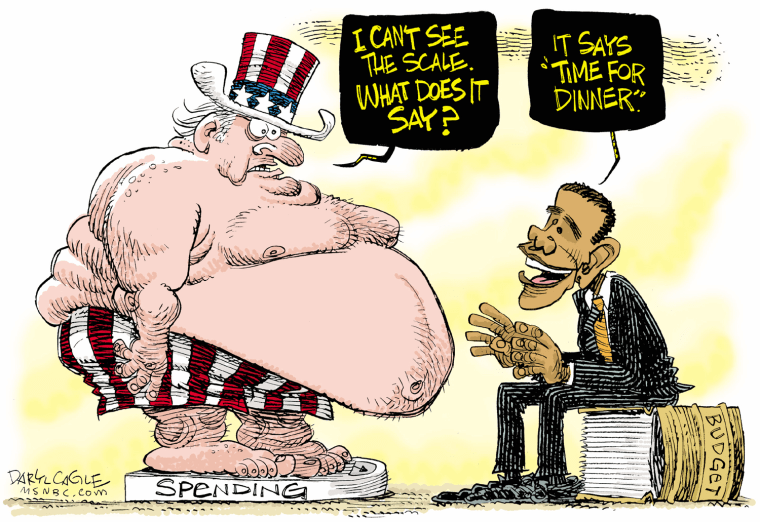 Year in Obama cartoons