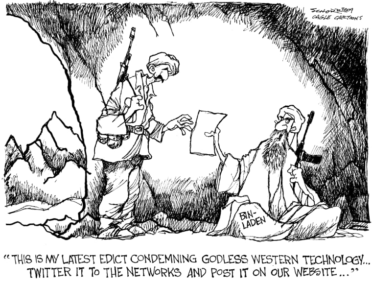 Cartoon Highlights of Osama bin Laden