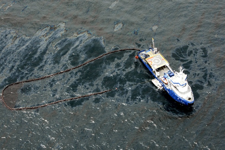 Deepwater Horizon oil rig explosion and collapse