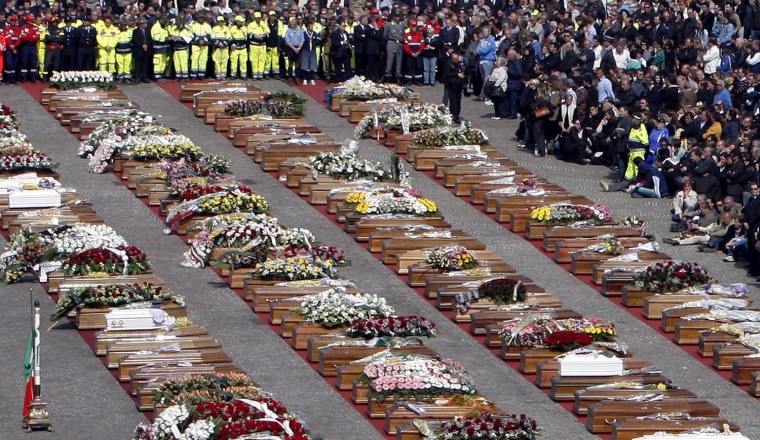 Italy in mourning