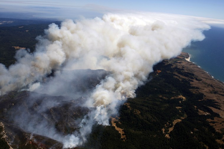 Californians flee fires