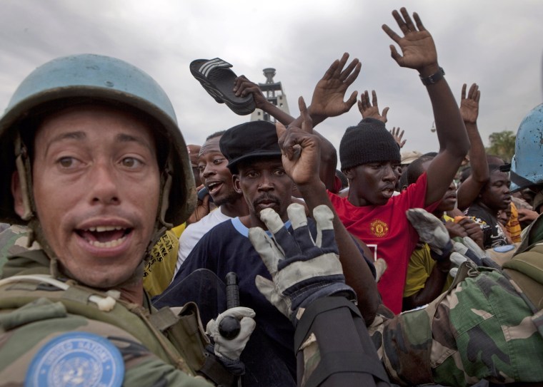 Food riot in Port-au-Prince