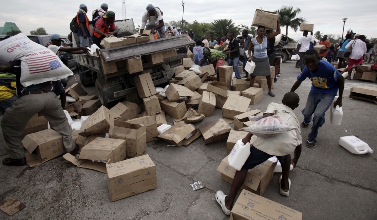Food riot in Port-au-Prince