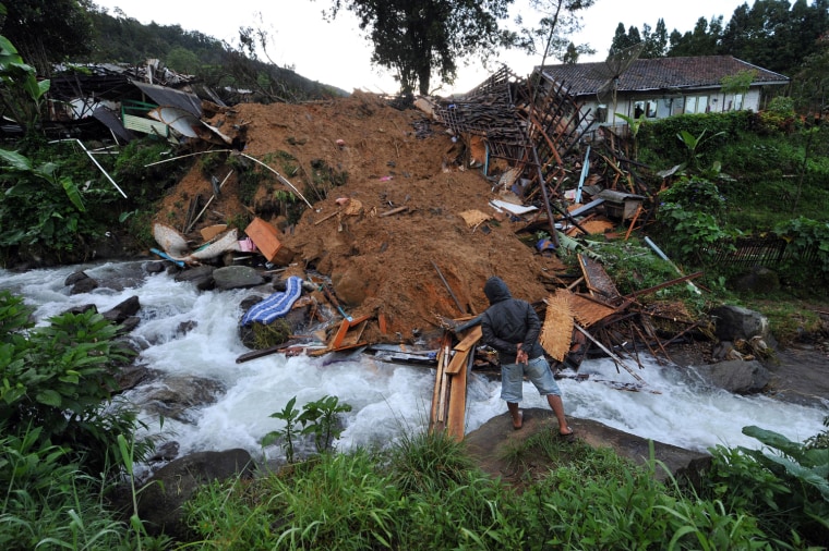 Deadly landslides in West Java, Indonesia