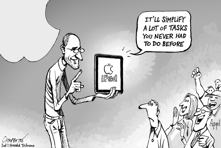 Cartoons: The release of the iPad