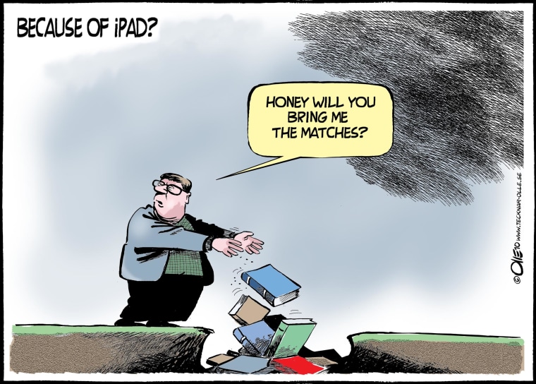 Cartoons: The release of the iPad