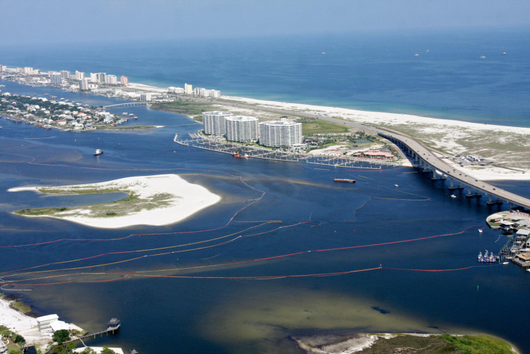 Deepwater Horizon rig oil hits land