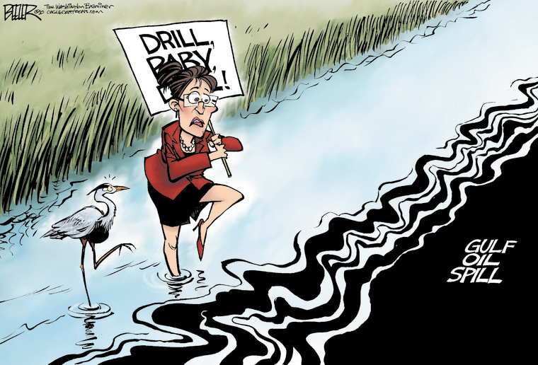 Cartoons: Cleaning up the Gulf
