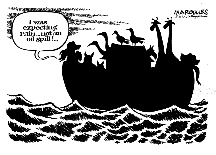 Cartoons: Cleaning up the Gulf