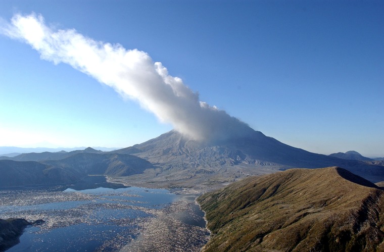 Mount St. Helens after the eruption