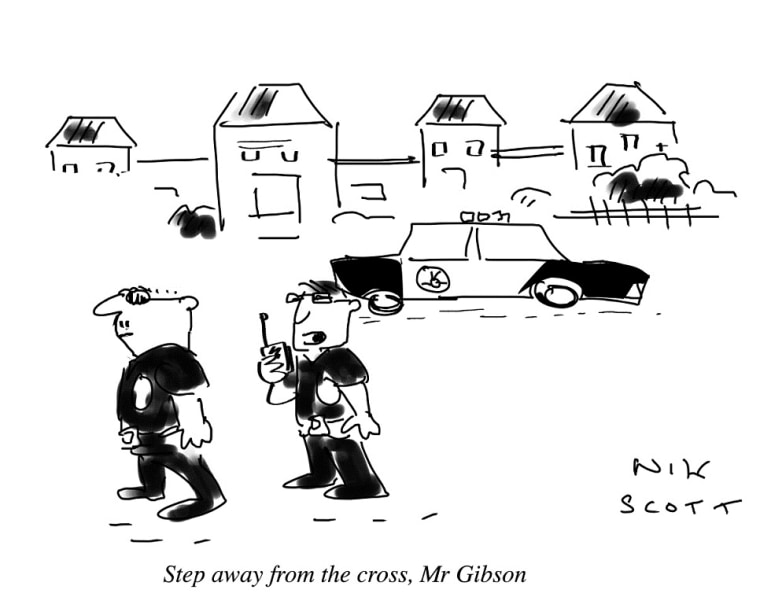 Mel Gibson in cartoons