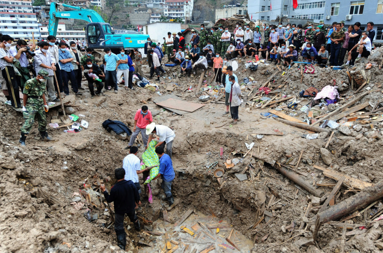Flooding and mudslides devastate China