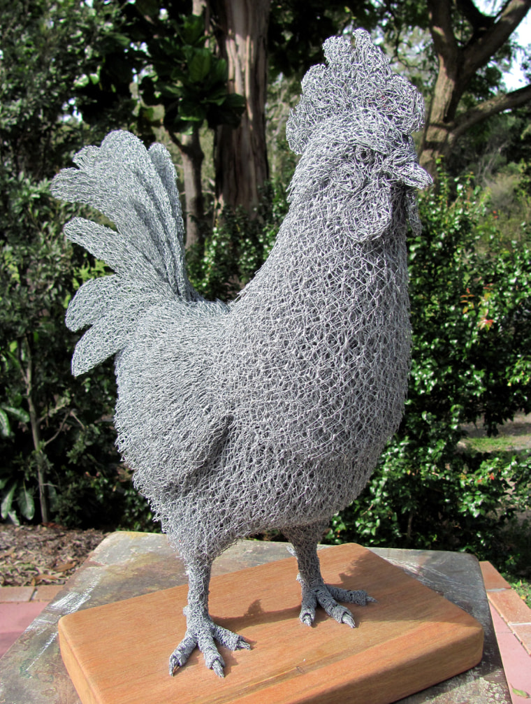 Chicken wire masterpieces