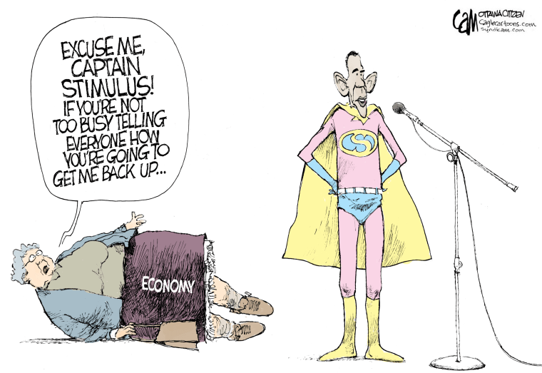 Cartoons: Obama and the economy