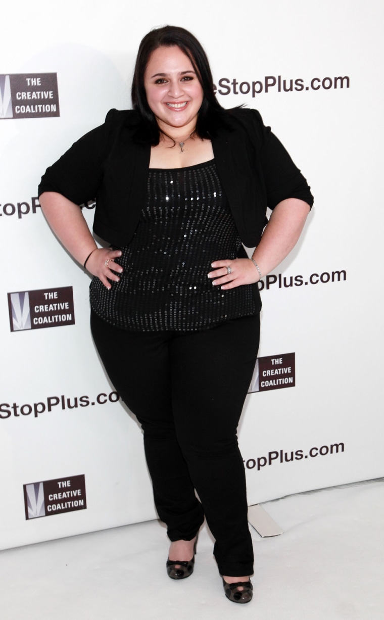 Plus-size models on the runway