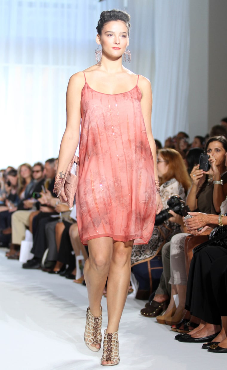 Plus-size models on the runway