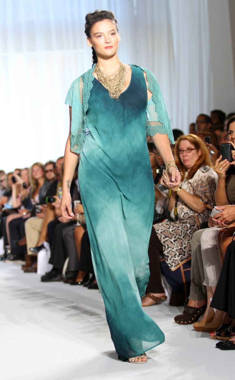 Plus-size models on the runway