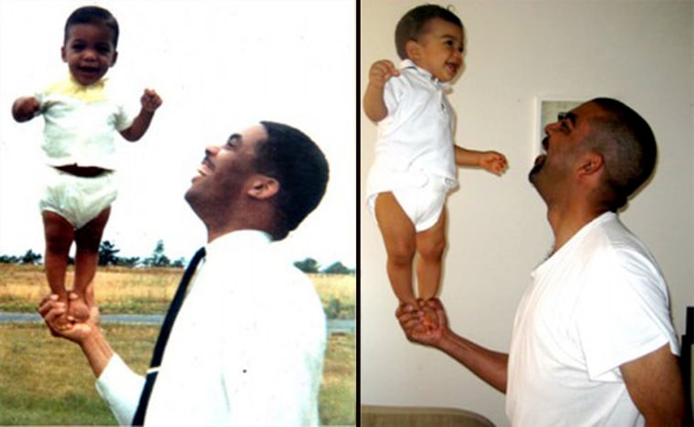 Like parent, like child: Re-creating family photos