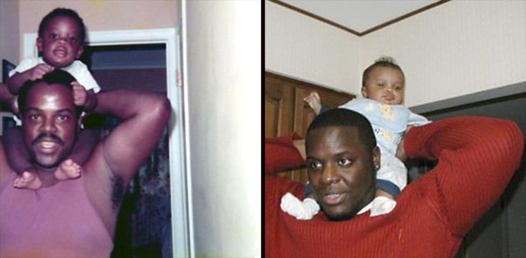 Like parent, like child: Re-creating family photos