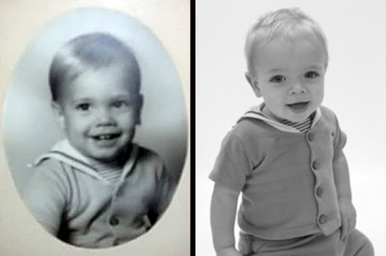 Like parent, like child: Re-creating family photos