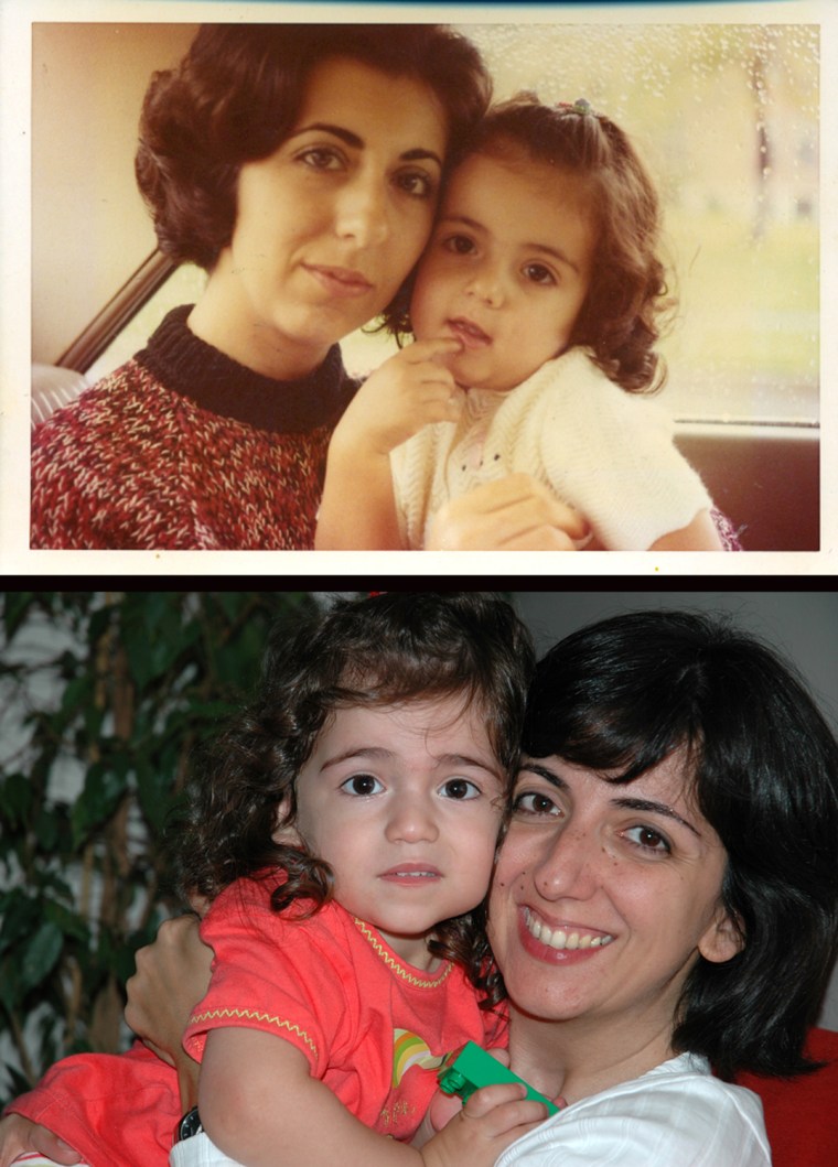 Like parent, like child: Re-creating family photos