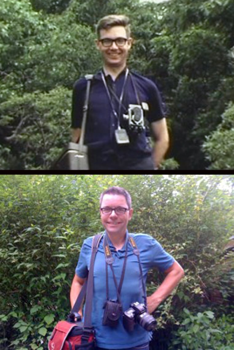 Like parent, like child: Re-creating family photos