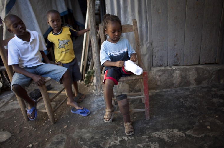 For young amputee, Haiti brings one disaster after another