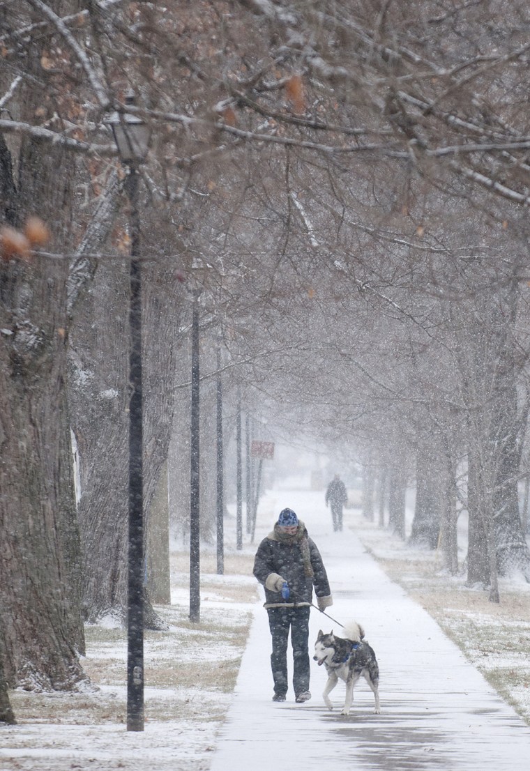 Snow blankets the Northeast after hitting the South