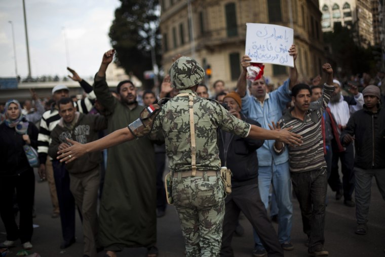 Egyptians take to the streets