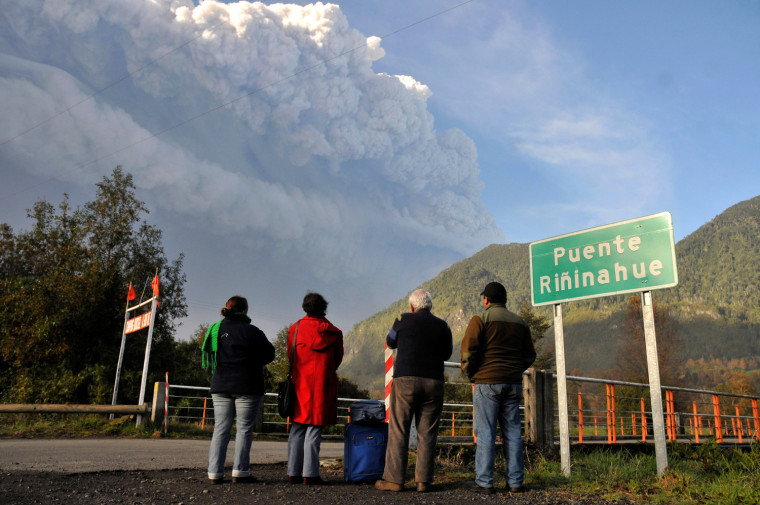 Volcano eruption in Chile