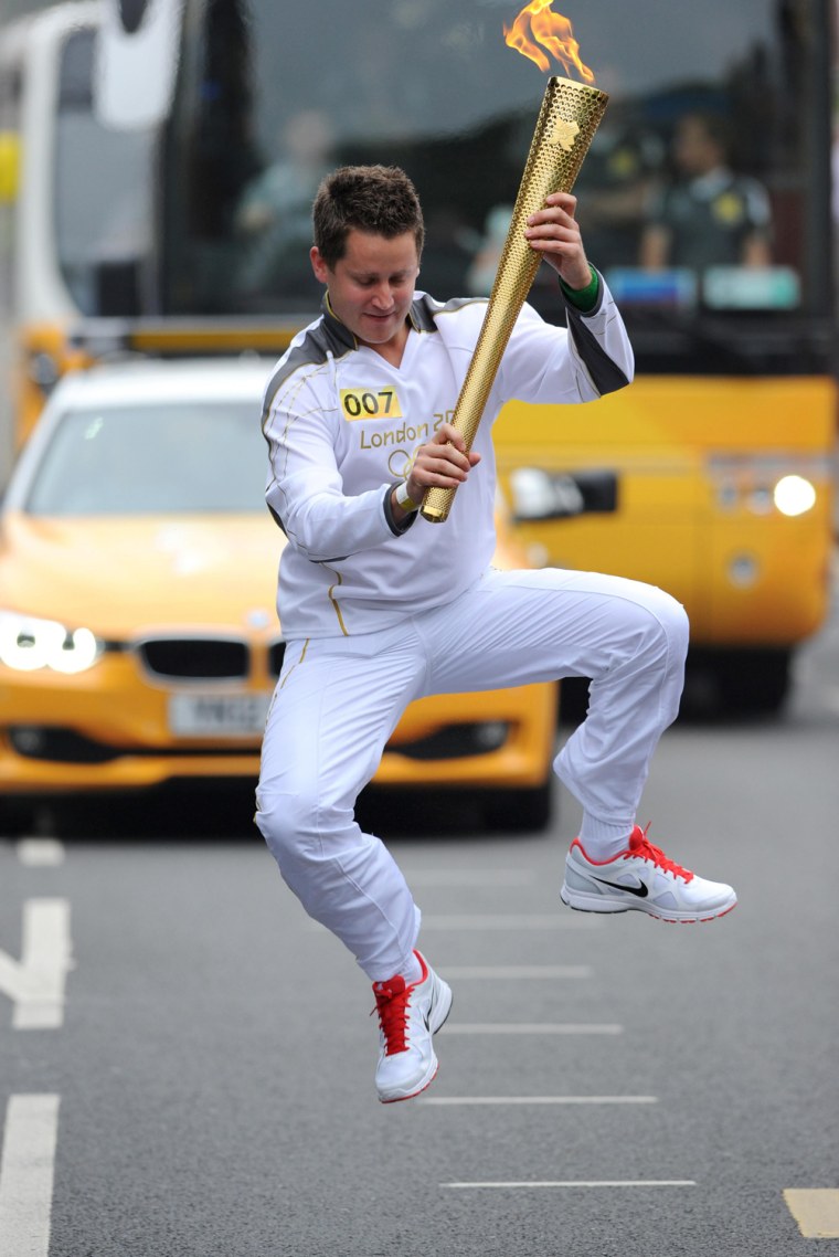Olympic torch carries the flame to London 2012