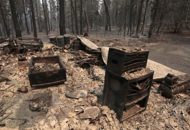 Wildfires burn Western states
