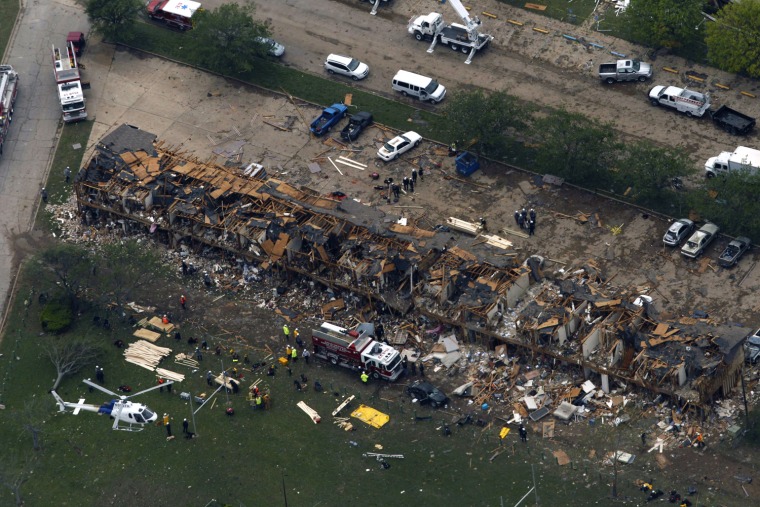 Fertilizer plant explosion in West, Texas