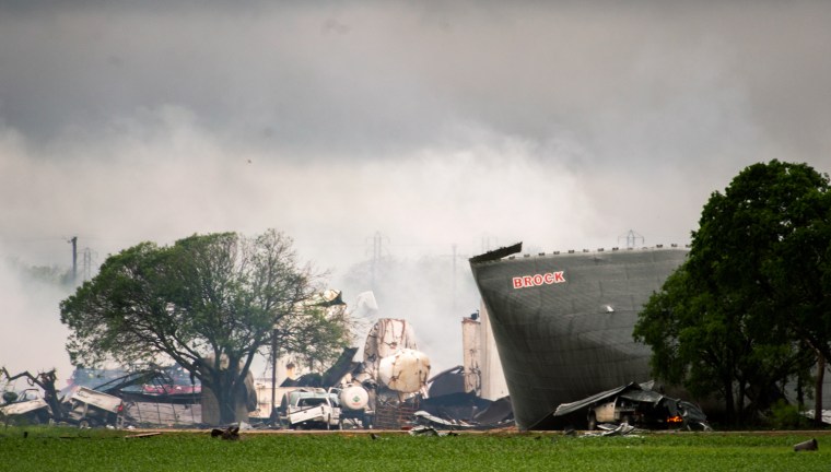 Fertilizer plant explosion in West, Texas