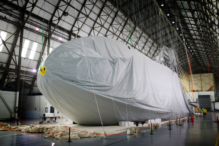 New blimp's skeleton unveiled