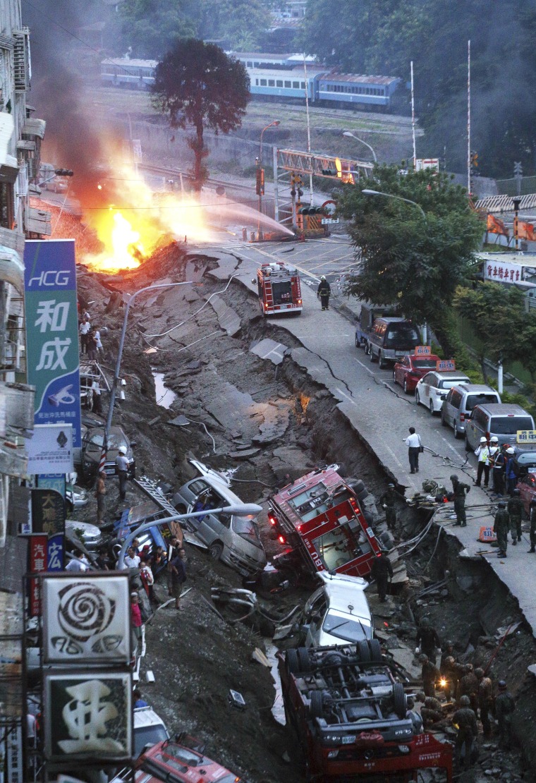 Gas Explosions Devastate Taiwan City