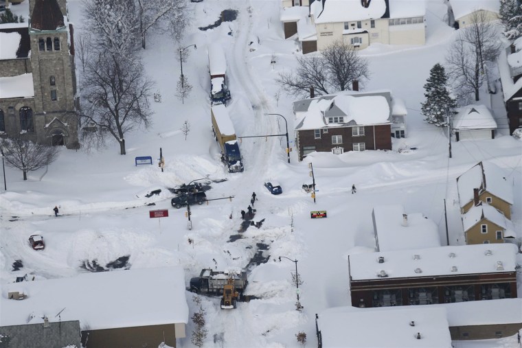 Dramatic Aerial Photos Show Force of Buffalo Storm