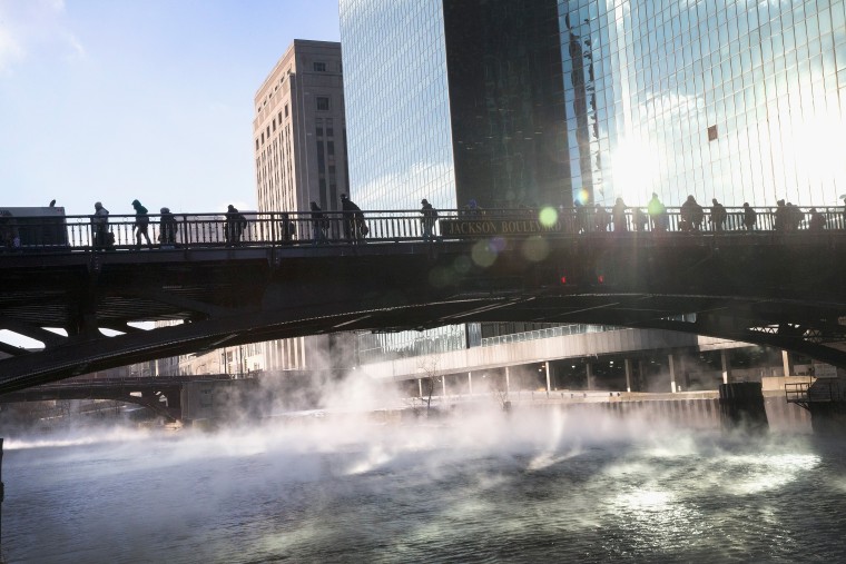 Brutal Cold Freezes Chicago Leaving Winter Scenes