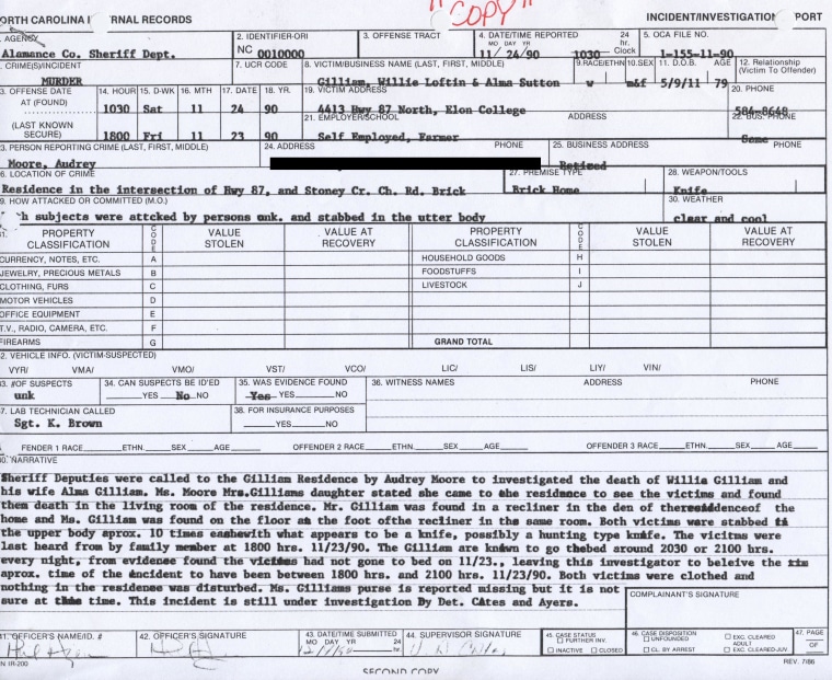 Official documents in Mark Crotts' murder trial