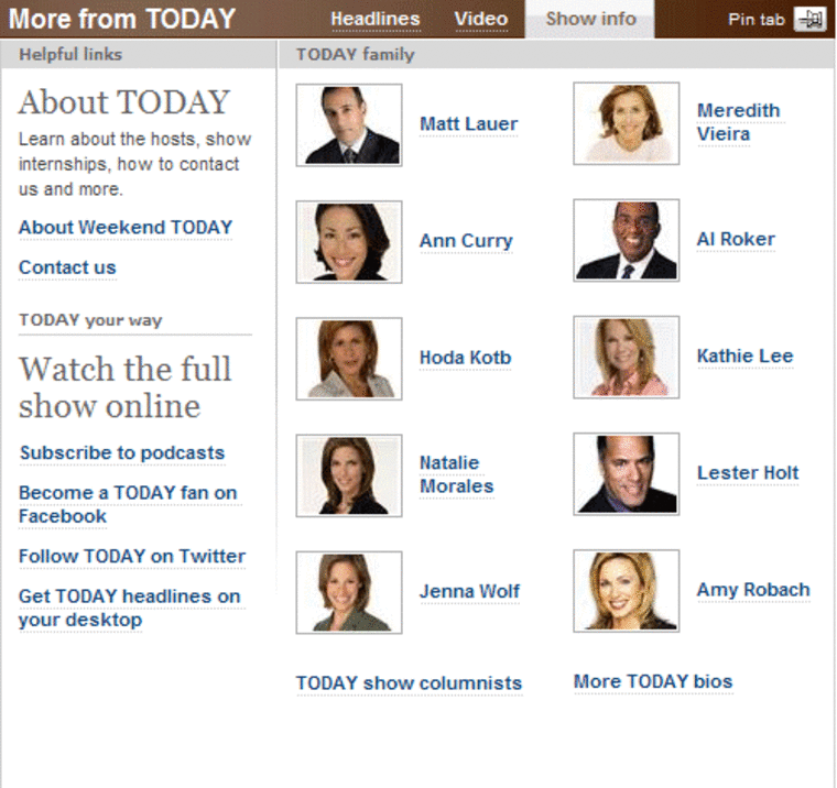 Tour the new TODAYshow.com