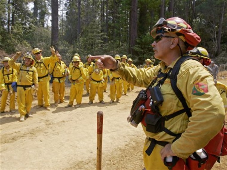 Guard deployed to fire front lines in Calif.