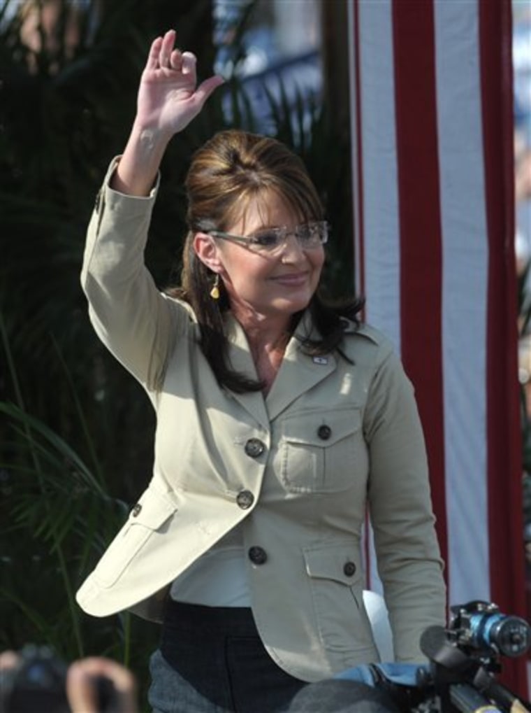 Palin's first Fla. campaign stop a safe one