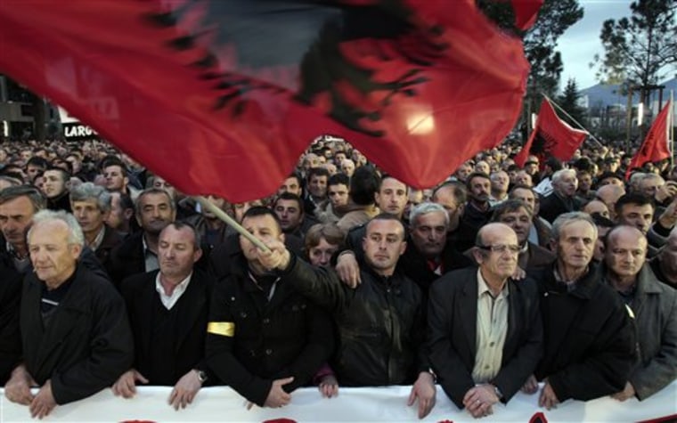 Albanians hold new anti-government protest