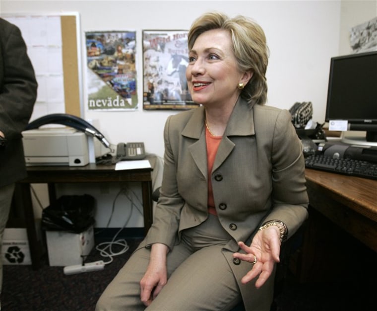 Clinton says she's not a big gambler